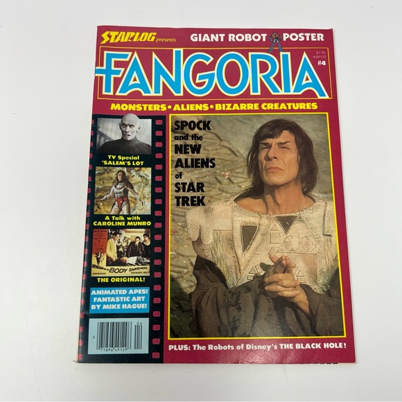 Vintage | Other | Fangoria Issue 4 Spock New Aliens Star Trek Starlog ...